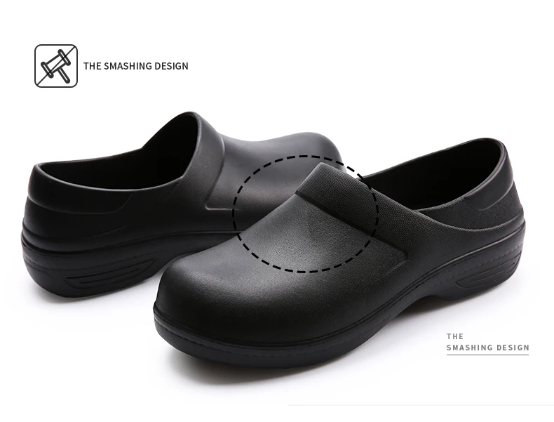 Mens Chef Shoes Nonslip Safety Work Shoes For Kitchen Cook Garden Work ...