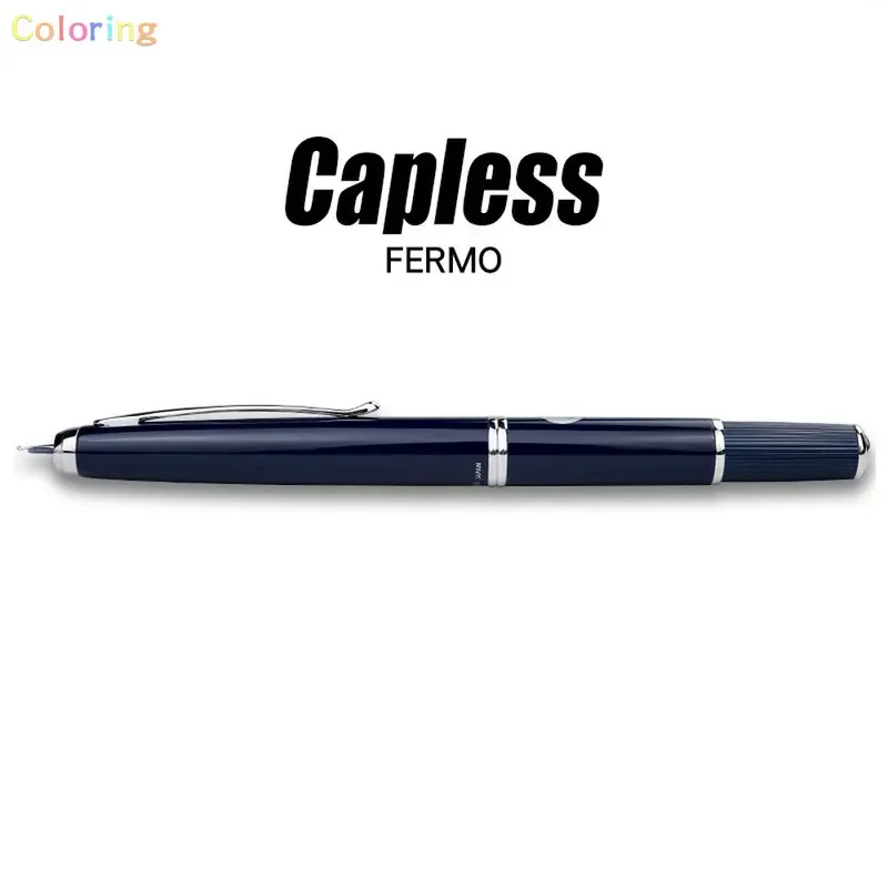 Pilot-Fountain-Pens-Capless-Fermo-18K-Diamond-Silver-Black-Navy-FCF-2MR ...