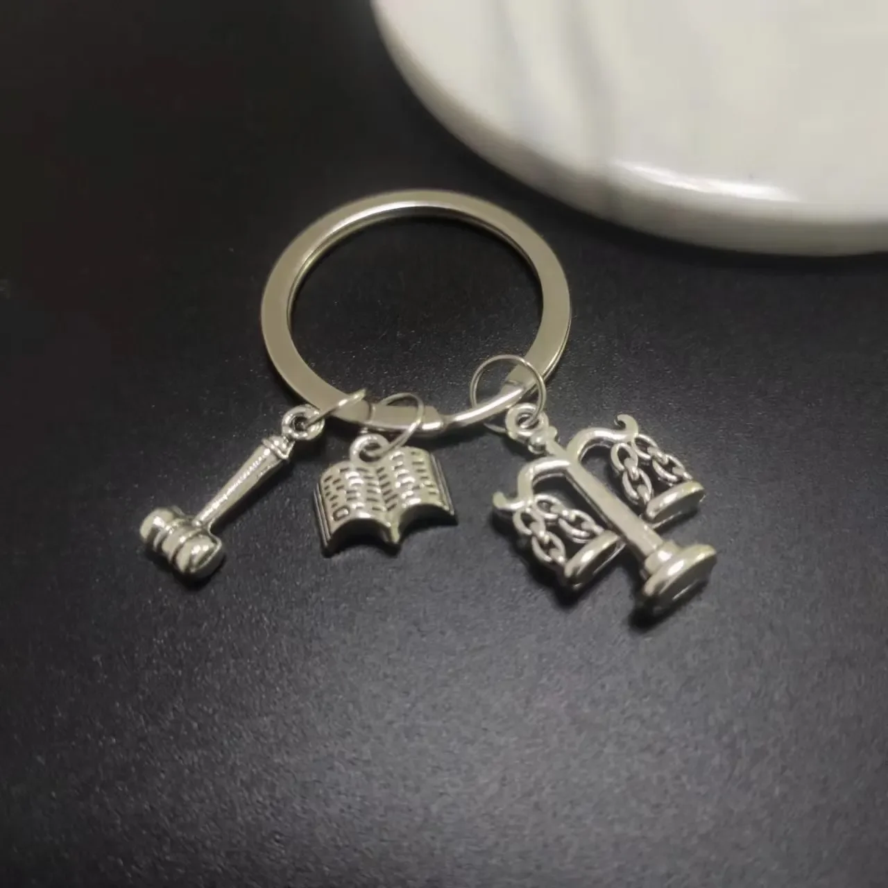 Justice Balance Book Hammer Judge Justice Keyring Lawyer Keyring Law ...