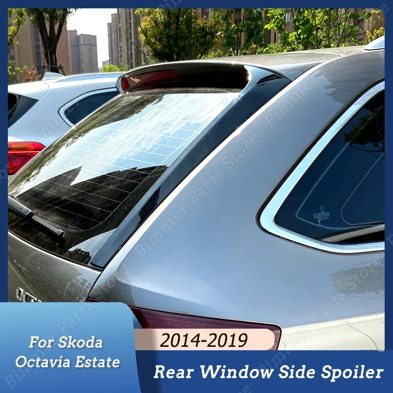 For Skoda Octavia Estate 2014-2019 Rear Window Roof Side Spoiler Wing ...