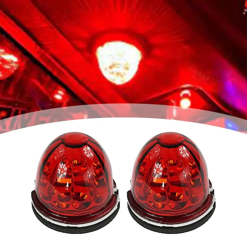2Pcs Watermelon Bulbs Light Red Glass Lens Lamp Kit Red Lens W/ 1156 ...