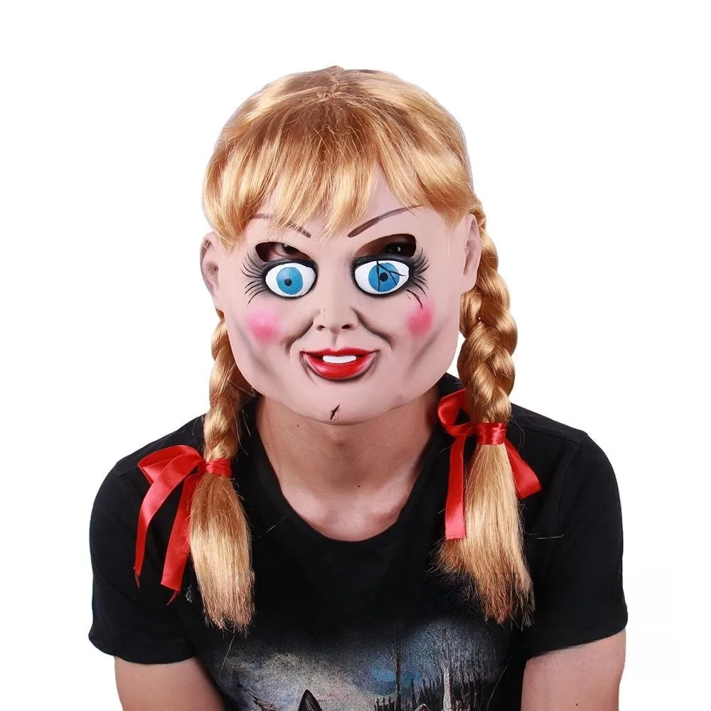 Annabelle-Doll-Mask-Cosplay-Horror-Movie-The-Conjuring-Full-Face-Latex ...
