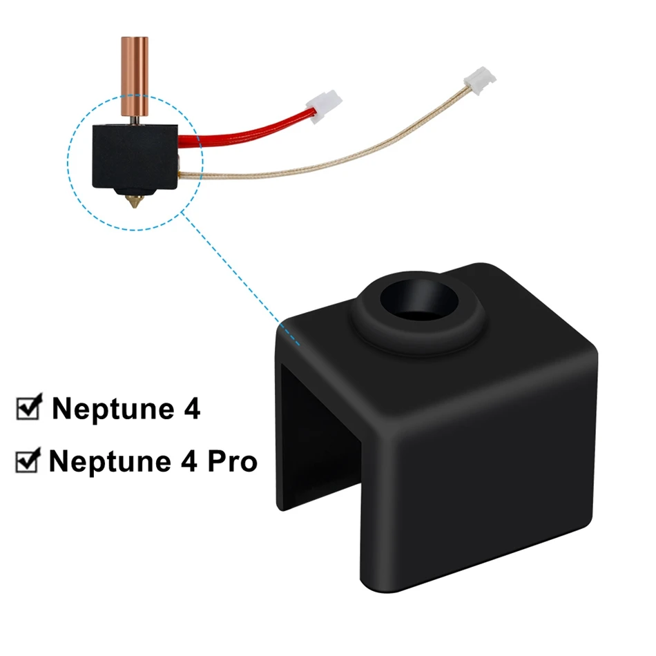 Silicone-Socks-For-Elegoo-Neptune-4-4-Pro-Heating-Block-Kit-1-10pcs ...