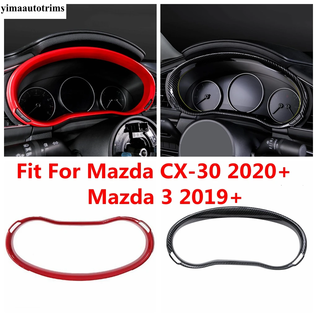 Red Car Dashboard Instrument Frame Decoration Cover Trim ABS ...