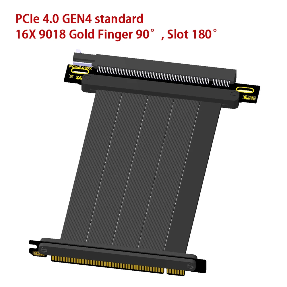 Cabo De Extensão Para Placa Gráfica Pcie 4.0 16x Placa Vertical Para 30 40 Placas Gráficas Série ...
