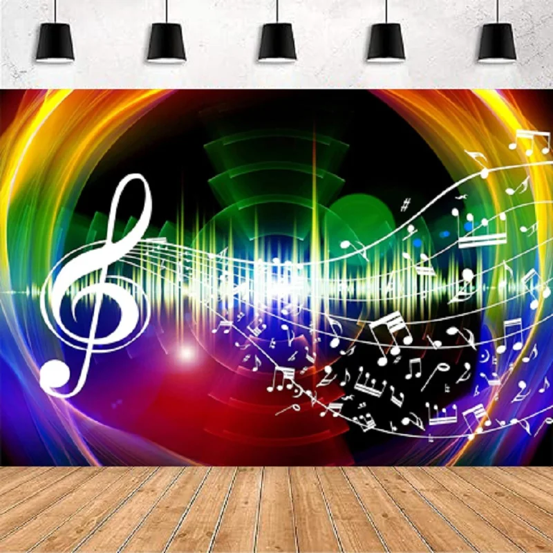 Rainbow-Music-Photography-Backdrop-Music-Notation-Theme-Photo-Booth ...