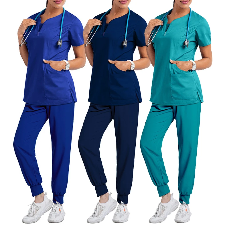 Scrubs Medical Sets Women Stretch Medical Uniforms Hospital Surgical ...