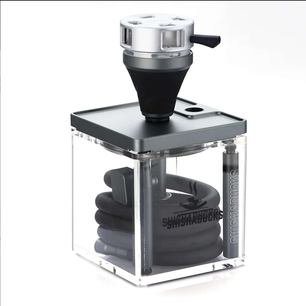 High-Quality-SHISHABUCKS-Hookash-Set-1-hose-Acrylic-Cube-With-bowl-And ...