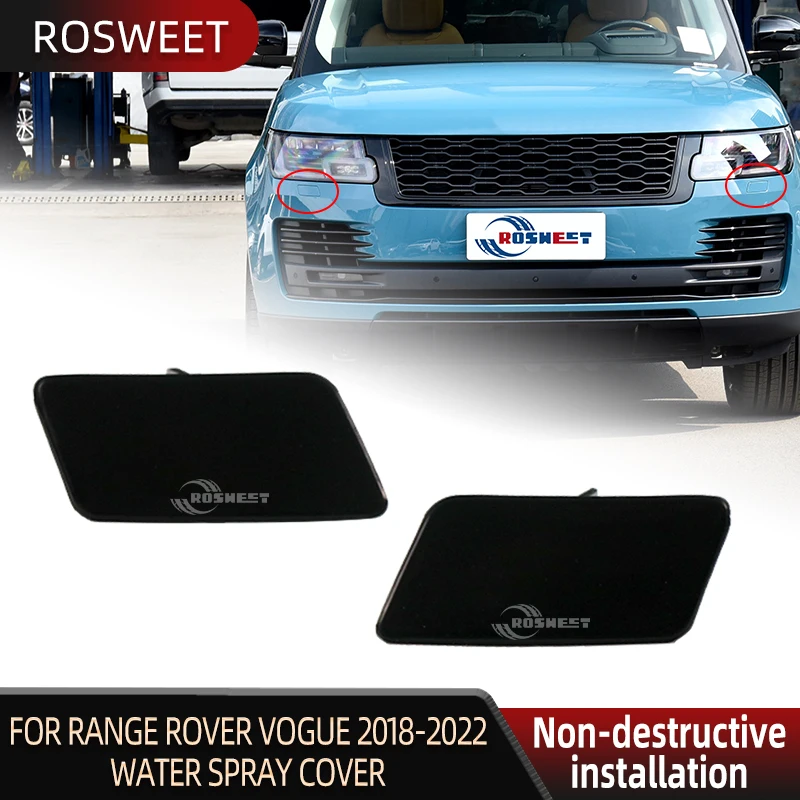 Car-Front-Bumper-Headlight-Water-Spray-Nozzle-Cover-For-Land-Rover ...