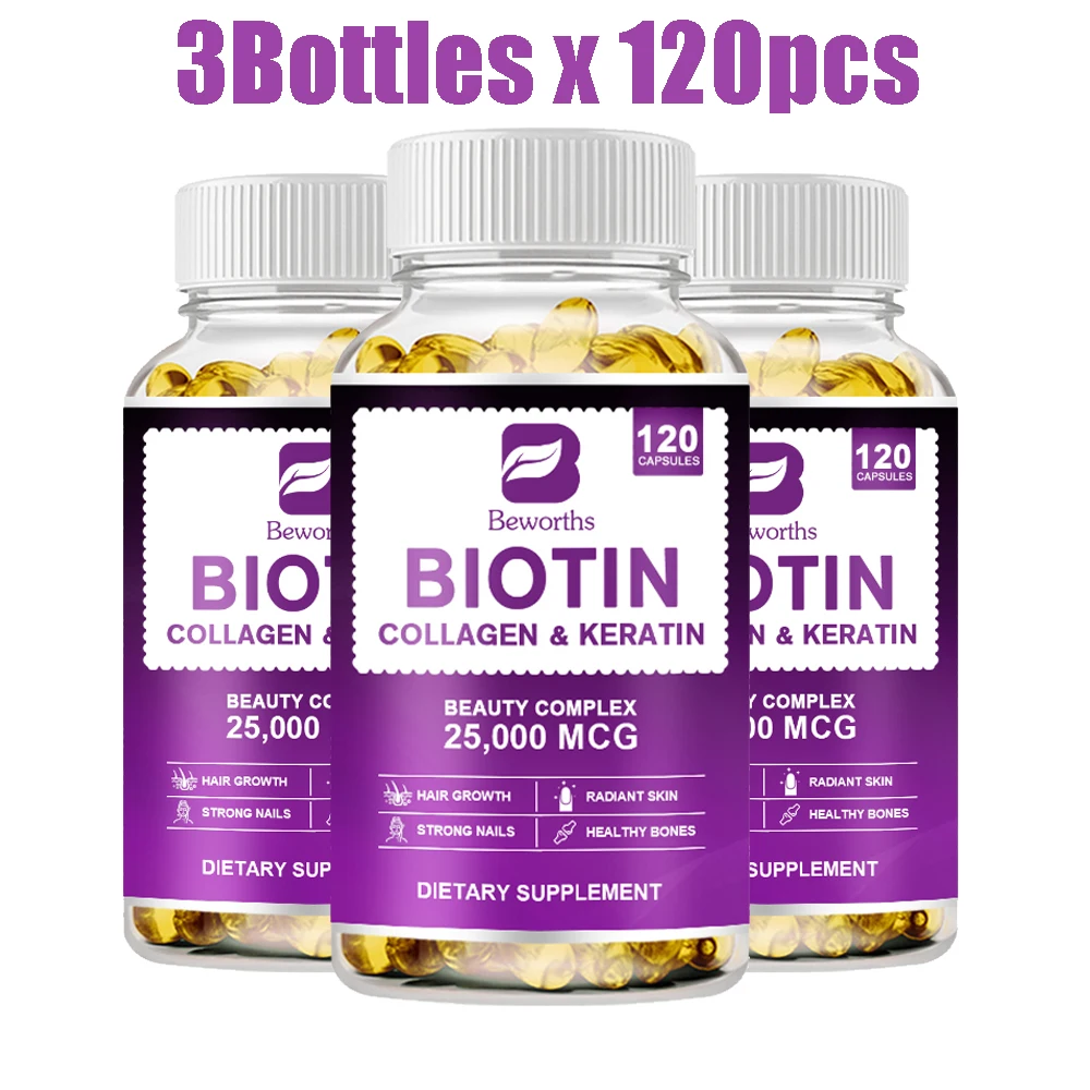 BEWORTHS-Collagen-and-Biotin-Capsules-Biotin-for-Hair-Growth-Healthy ...