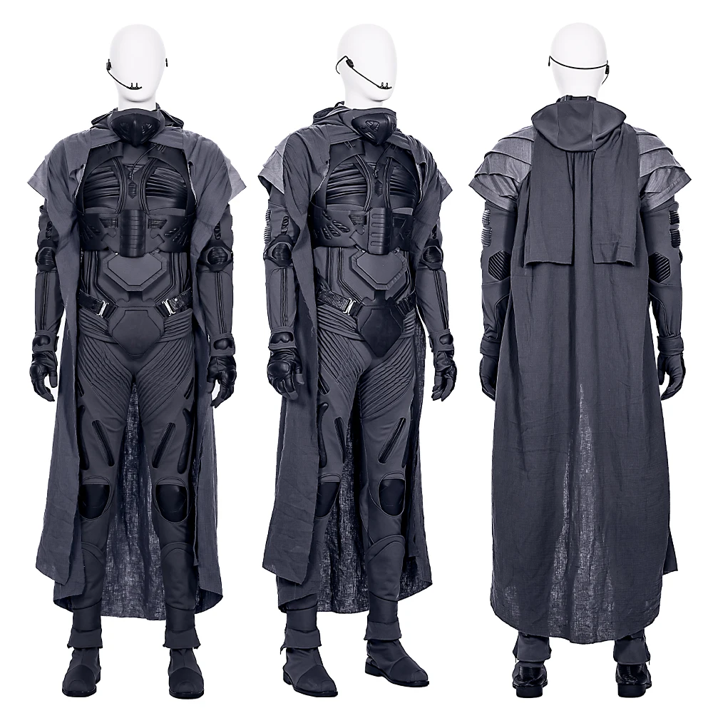 Disfraz-de-Cosplay-de-Duna-negra-para-hombre-conjunto-completo-de ...