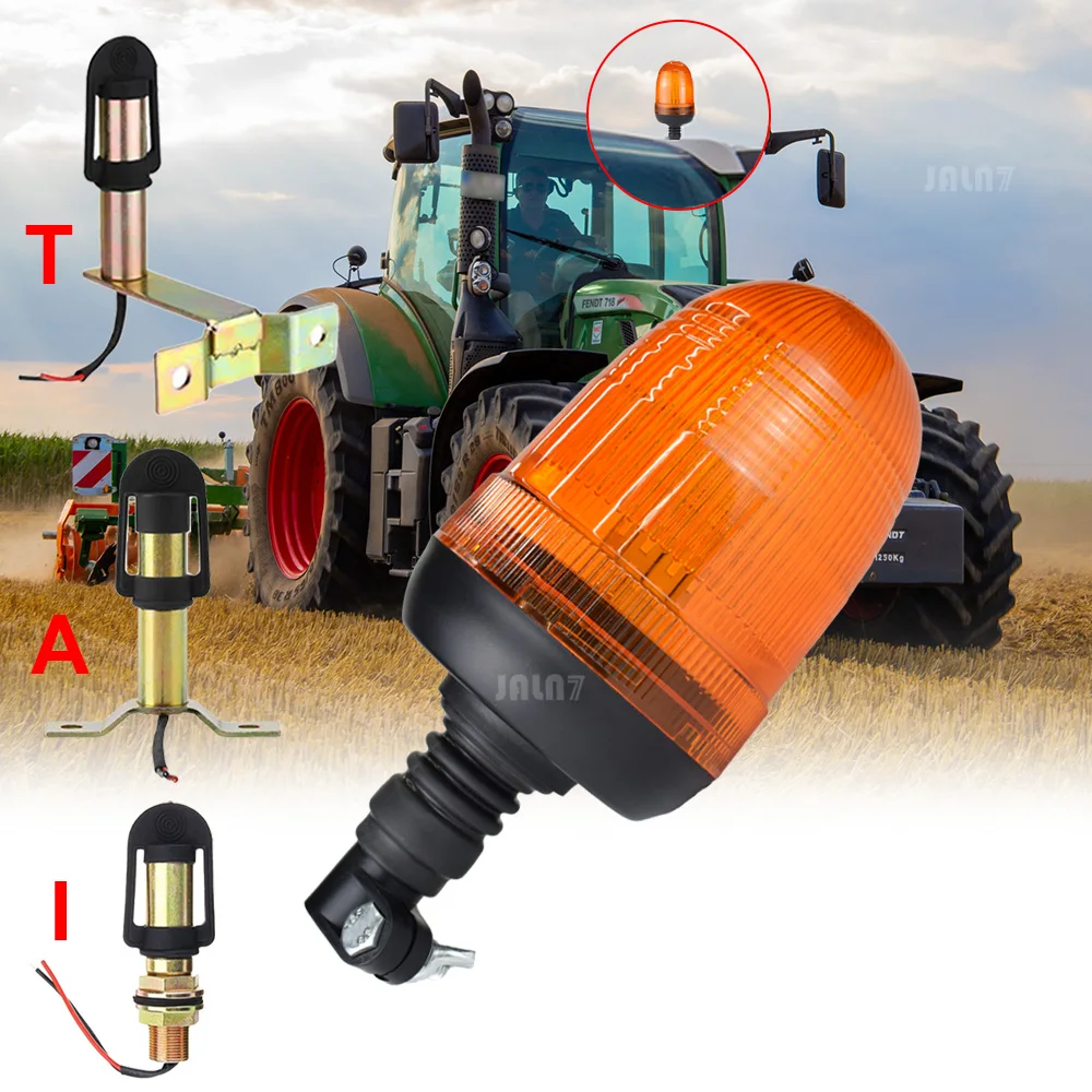 Amber Beacon Hazard Warning Safety LED Strobe Lights for Golf Cart ...
