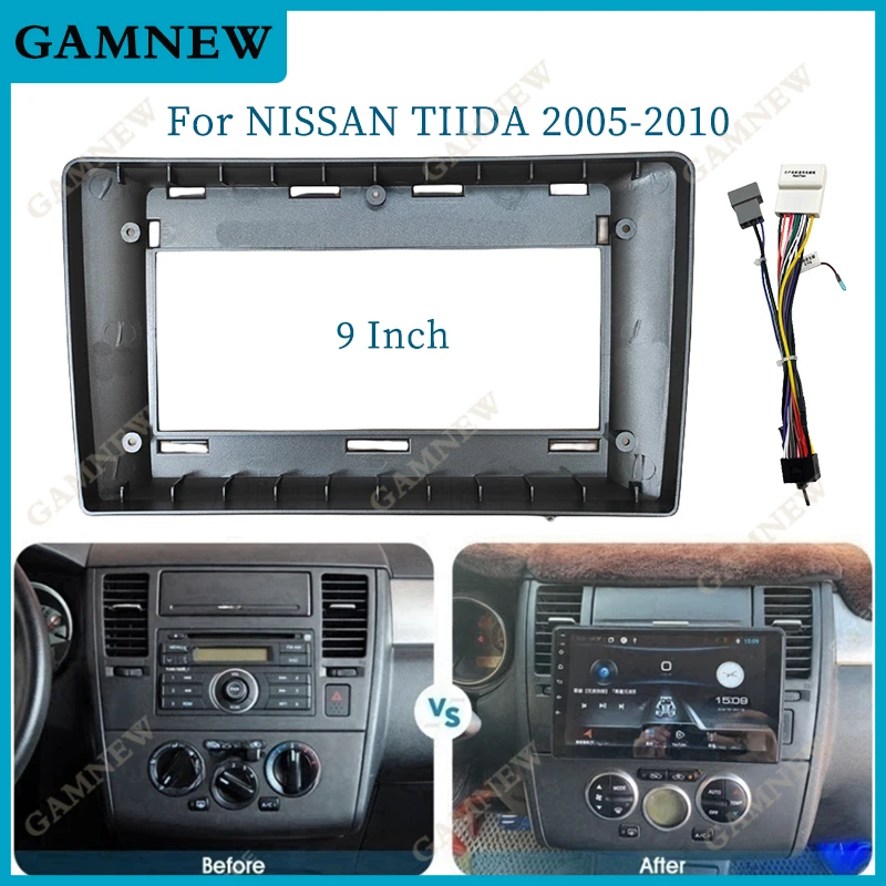 9 Inch Car Frame Fascia Adapter Android Radio Audio Dash Fitting Panel ...