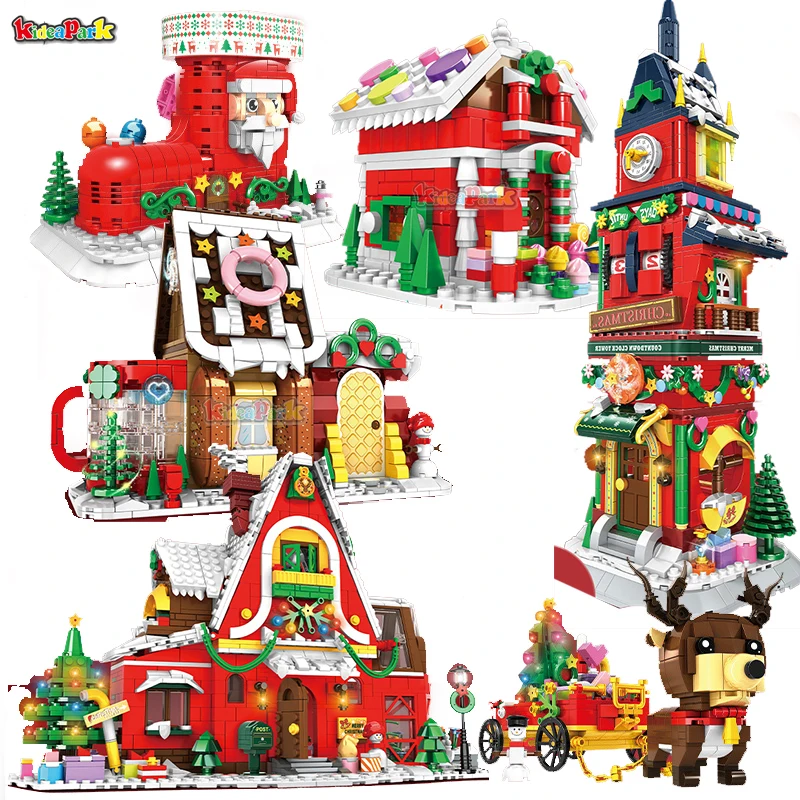 MOC-Elk-Brick-Creative-Santa-Claus-Ginger-Ginger-House-Set-Building ...