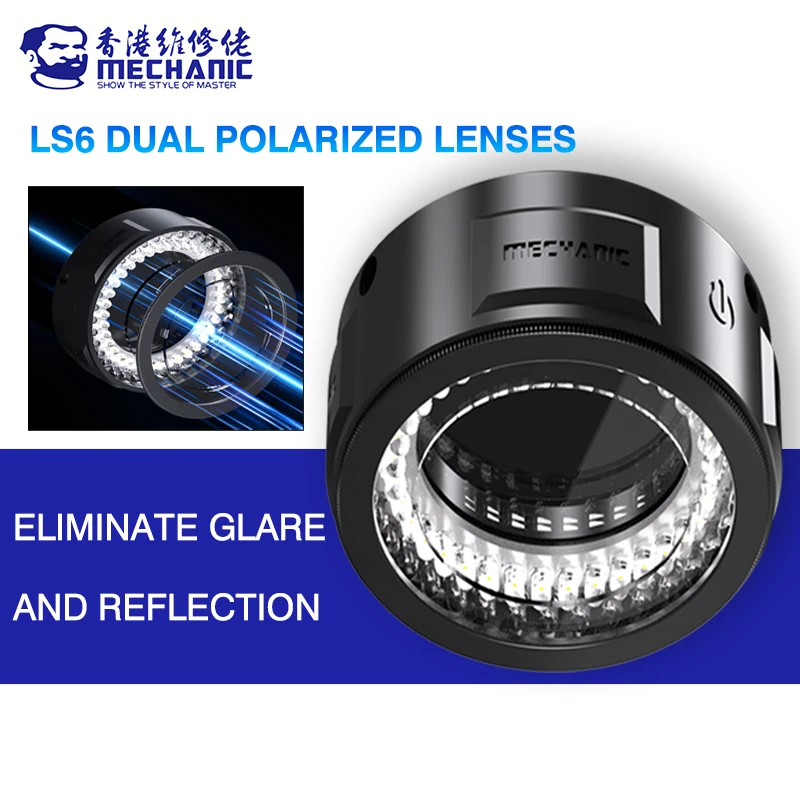 MOLIZ Adjustable Microscope Ring Light 84 LED Stereo Microscope ...