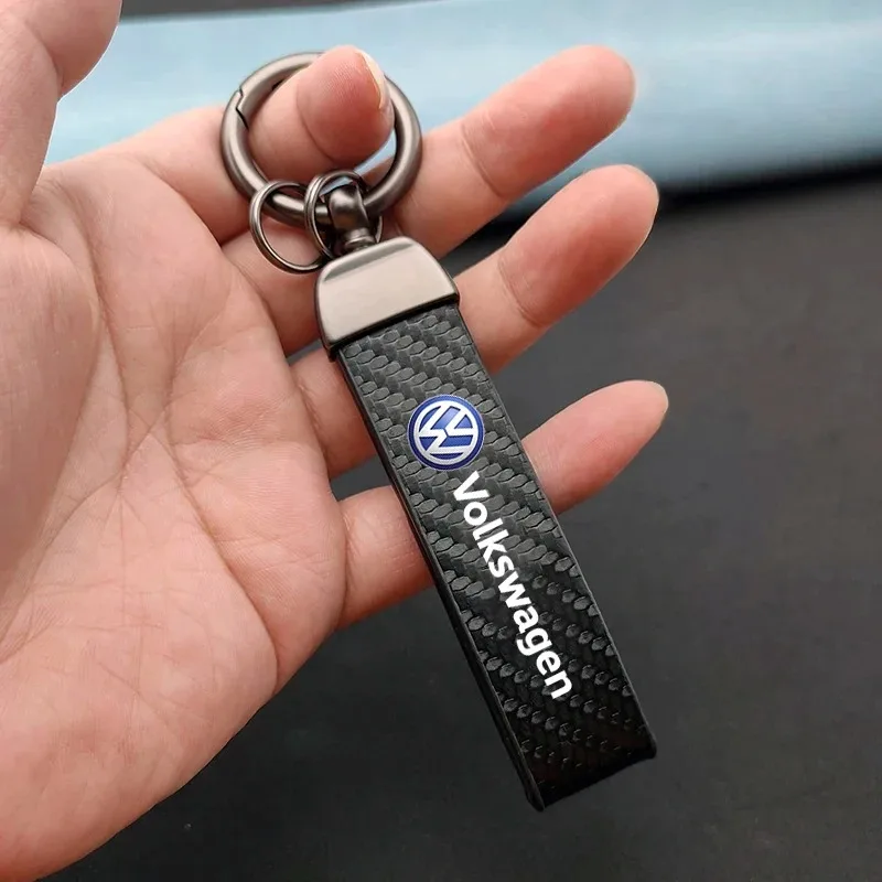 Carbon-Fiber-Car-Keychain-Zinc-Alloy-Key-Ring-For-VW-Golf-Tiguan-Jetta ...