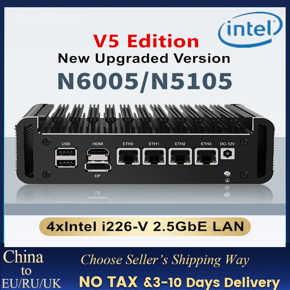 New 2.5g Soft Router 11th Pentium N6005 N5105 4 Intel I226 Nics 2*nvme ...