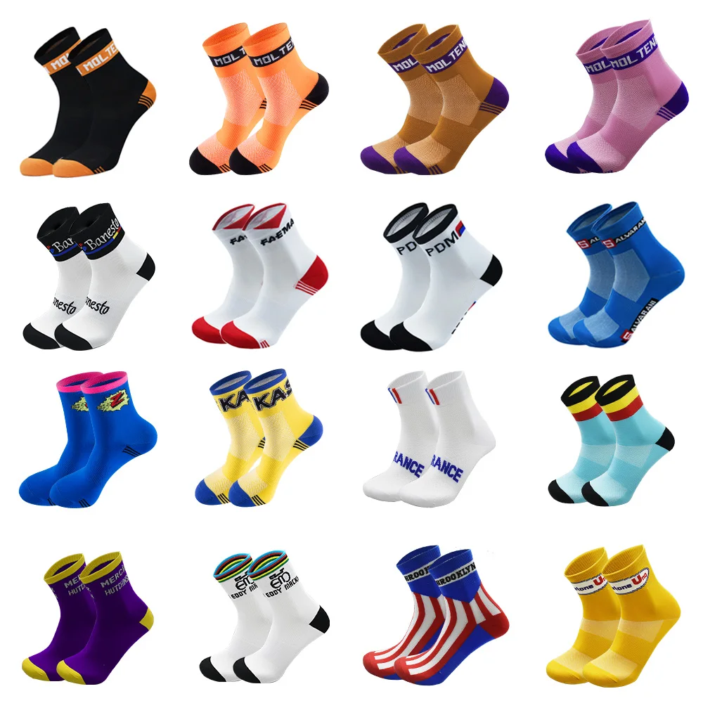 16-Types-Retro-Cycling-Socks-Breathable-Road-Bicycle-Socks-Men-and ...