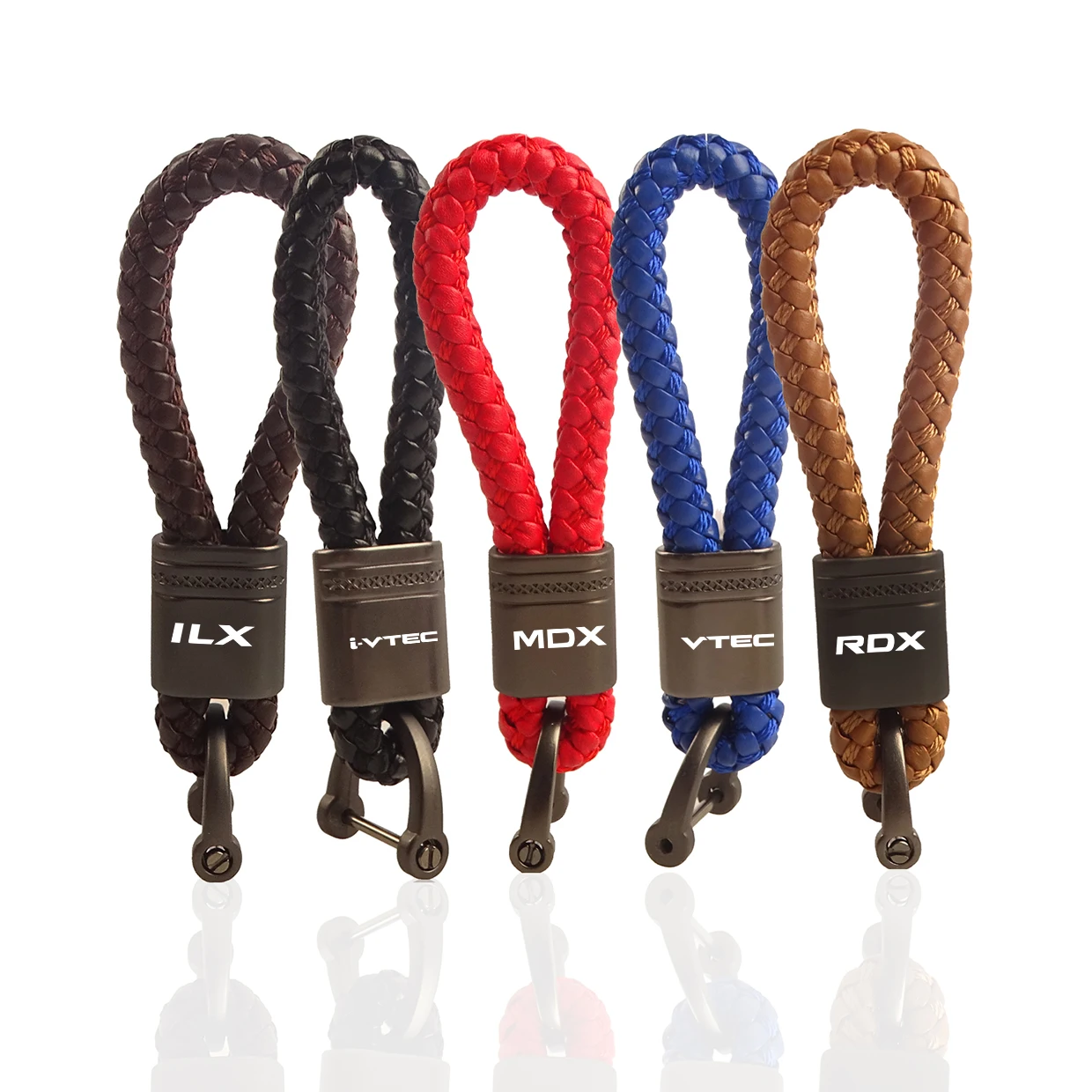 Leather-Metal-leather-car-key-chain-keychain-For-Acura-CL-ILX-IVETC-MDX ...