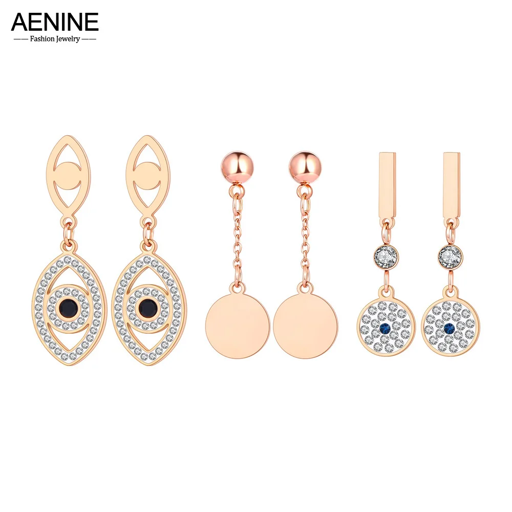 AENINE-3Pcs-Set-Rhinestone-Turkish-Eye-Stainless-Steel-Statement-Stud ...