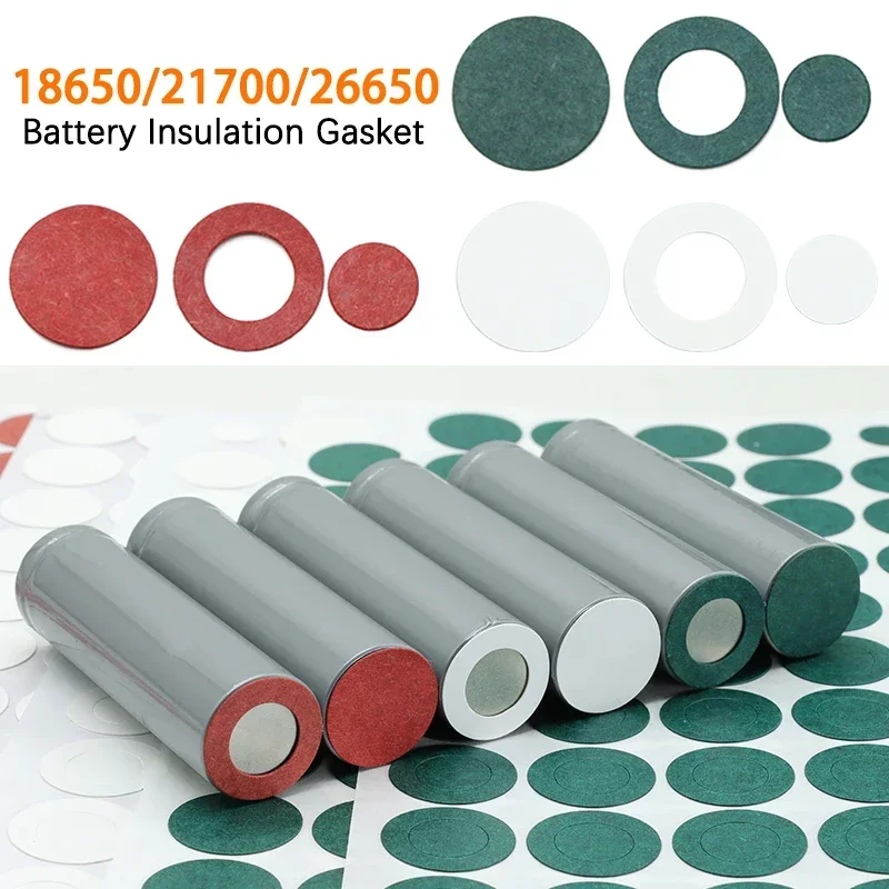 25-50-100-5000pcs-18650-21700-26650-Battery-Insulation-Gasket-Pack-Cell ...