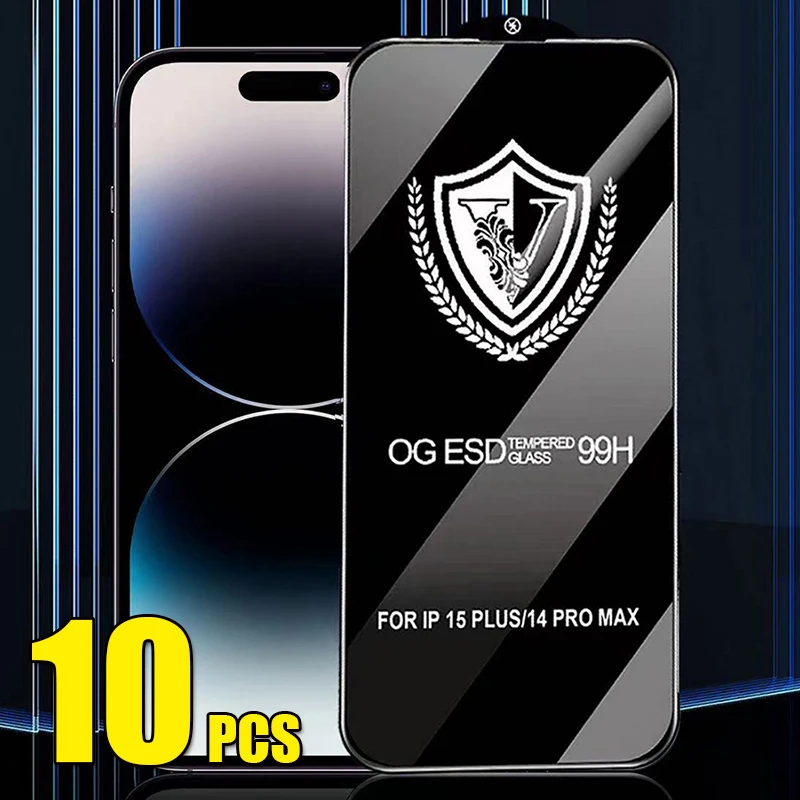10pcs-99H-Tempered-Glass-OG-ESD-ANTI-STATIC-Screen-Protector-Film-For ...