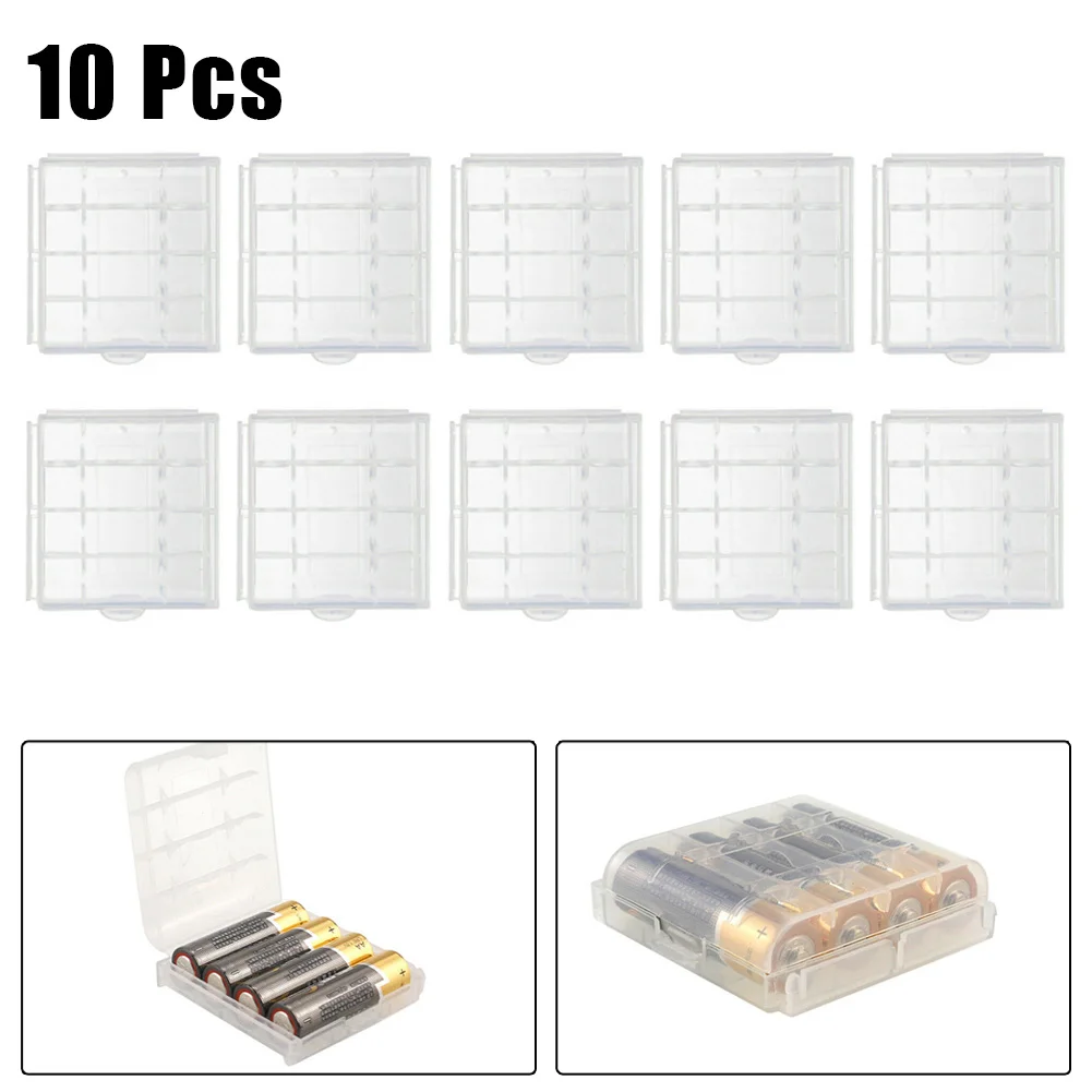 10-X-Battery-Plastic-Protecting-Case-Cover-Holder-AA-AAA-Battery ...