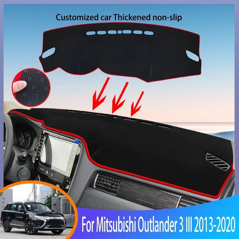 Auto Parts For Mitsubishi Outlander 3 2013~2020 Car Dashboard Cover Mat ...