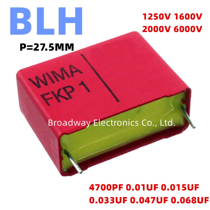 2PCS WIMA RED FKP1 27.5MM 37.5MM Film Capacitor Hi-Fi Audio P27.5 P37.5 ...