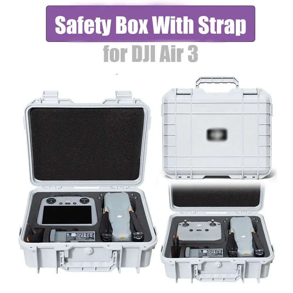 Safety-Box-With-Strap-for-DJI-Air-3-Explosion-Proof-Suitcase-Travel ...