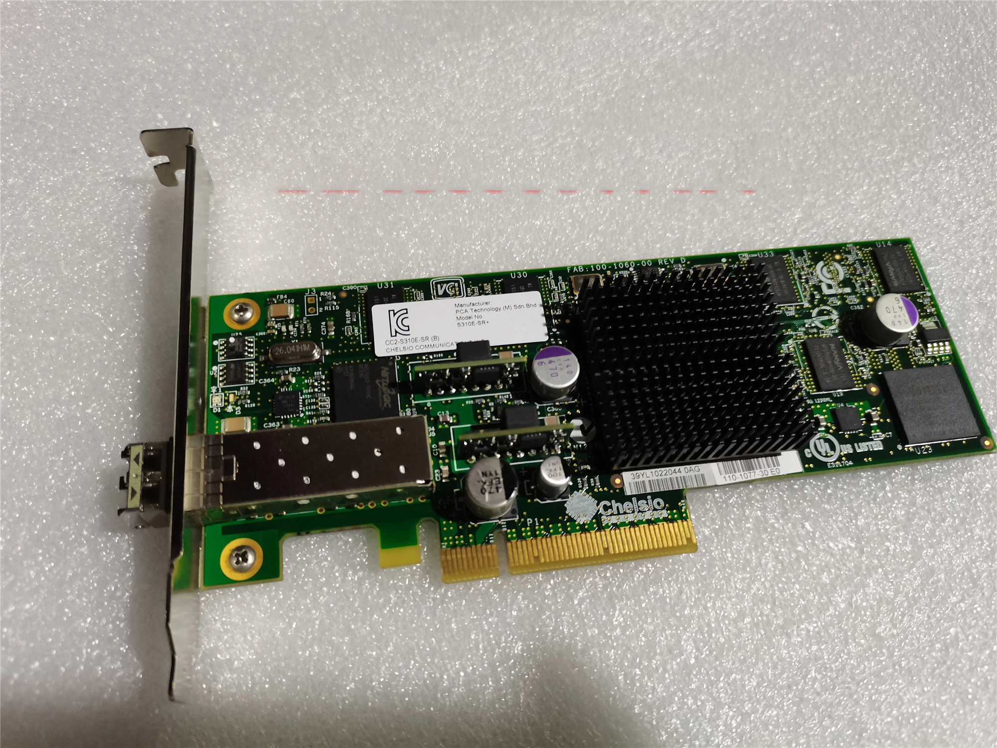 IBM Chelsio S310E SR 10Gb 1 Port Ethernet SR PCI E (X8) LC FH Bracket ...