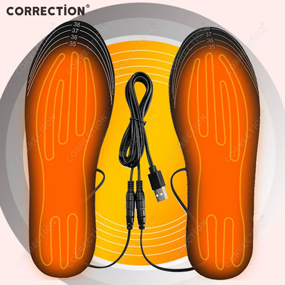 Winter Electric Heated Insoles USB Heating Feet Warmer Thermal Shoes ...