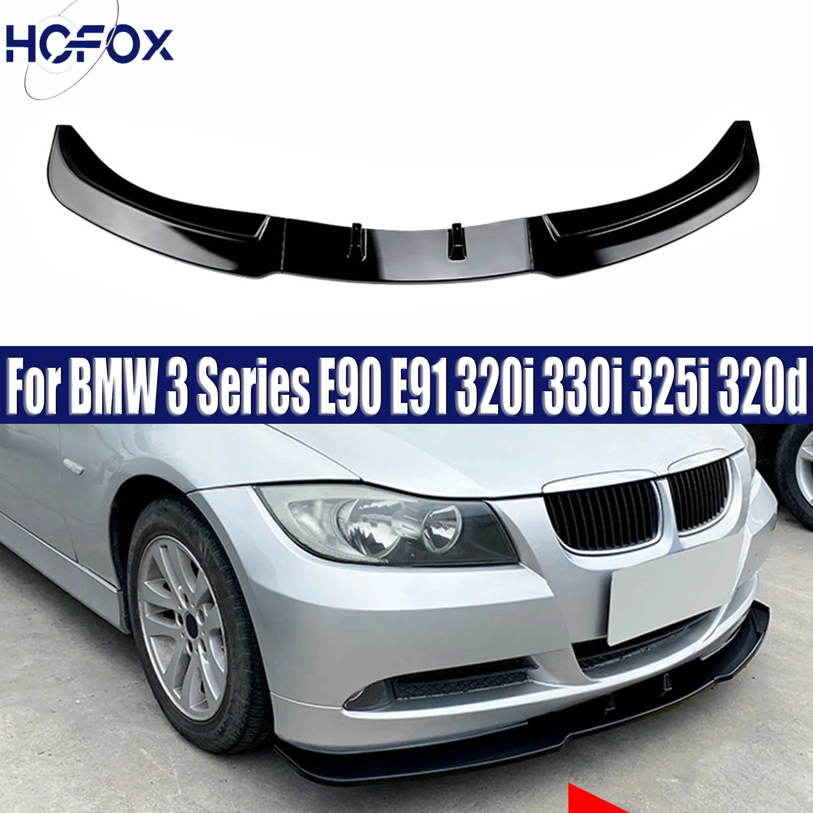 Front Bumper Lip Spoiler Splitter Canard Lip Diffuser For BMW 3 Series ...