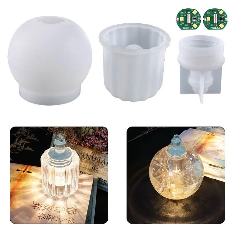 DIY-crystal-epoxy-resin-chandelier-mold-Striped-Oval-Decorative-Lamp ...