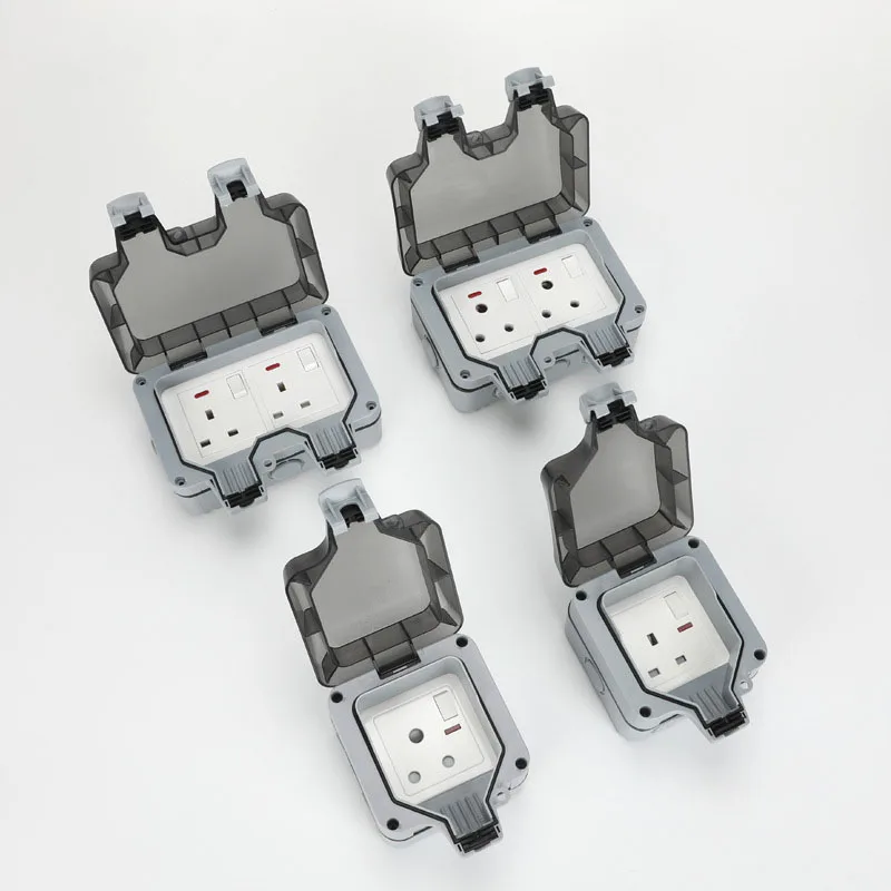 Outdoor Waterproof Ip66 Socket Outdoor Rainproof Charging Socket Eu ...