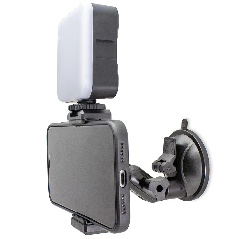 LED Selfie Light Phone Holder,Multi-Directional Dual 360 Rotating ...