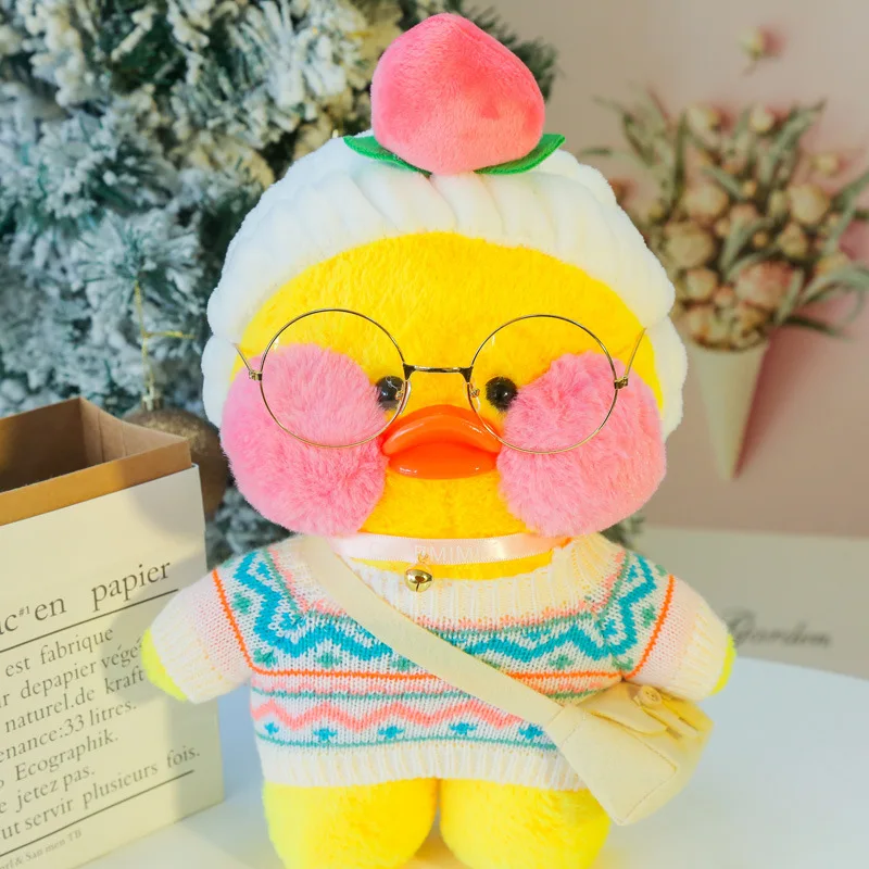 30cm Pato Plush Lalafanfan Duck Cute Stuffed Toys yellow Duck Hug ...