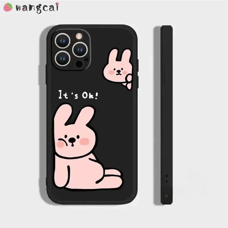 Cute Cartoon Bear Bunny Phone Case - Adorable Protective Cover for ...