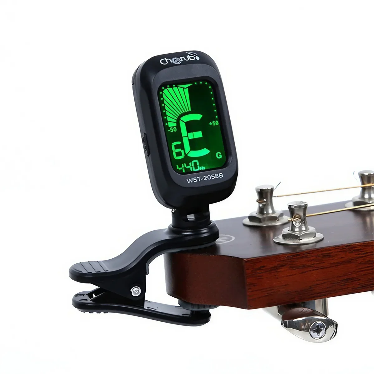 Digital Acoustic Clip-on Guitar Tuner Rotatable Clips on The Tuner LCD ...