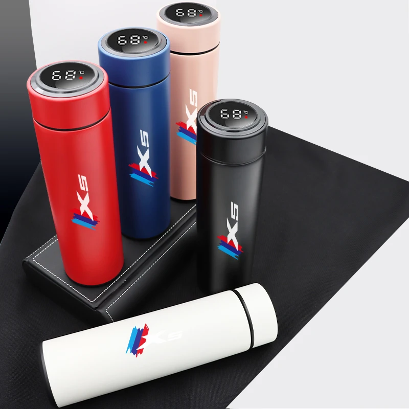 Car Thermos Cup Intelligent Stainless Steel Flask Temperature Display ...