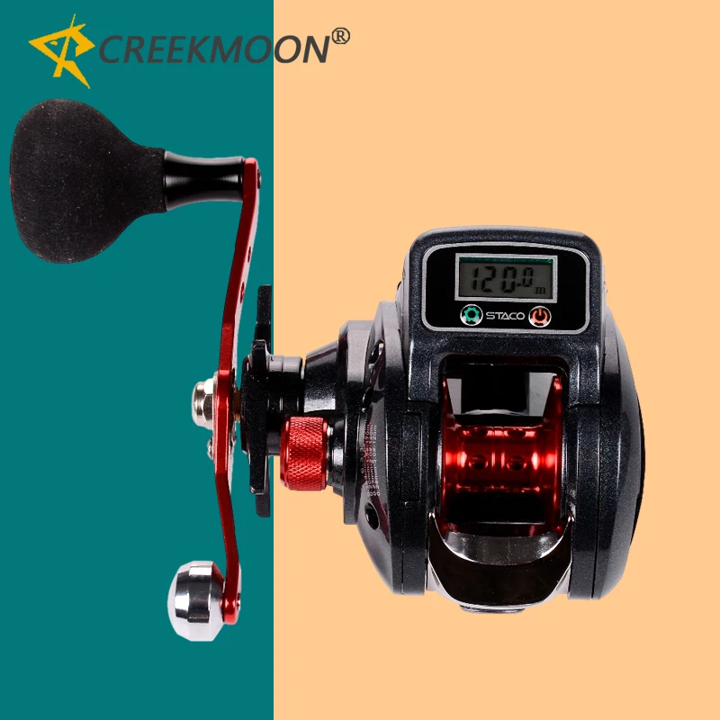 Eletr-nico-Baitcasting-Pesca-Reel-com-Display-Digital-Baitcaster-Roda ...