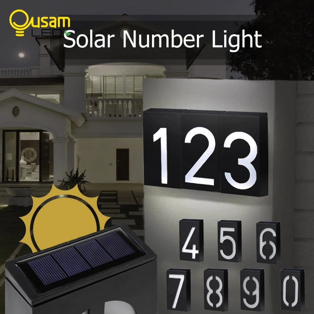 placa-solar-numero-residencial-numeros-casa-exterior-numero-casa-porta ...