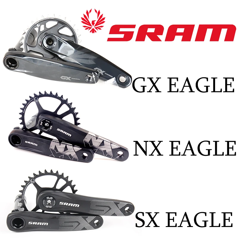 SRAM SX NX GX EAGLE MTB Bike 1*12 Speed DUB Crankset 32T 34T Chainring Direct Mount Without ...