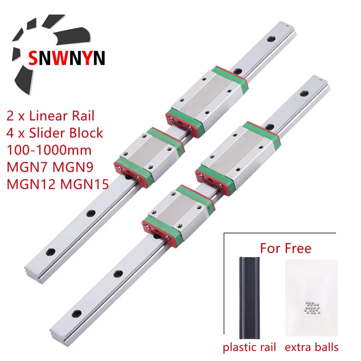 Miniature-Linear-Rail-Slide-MGN7-MGN9-MGN12-MGN15-100-300-500-600mm-2pc ...