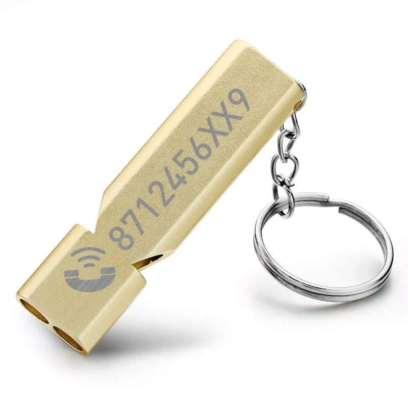 Stylish-Whistle-Keychain-Customized-Double-Pipe-High-Decibel-Outdoor ...