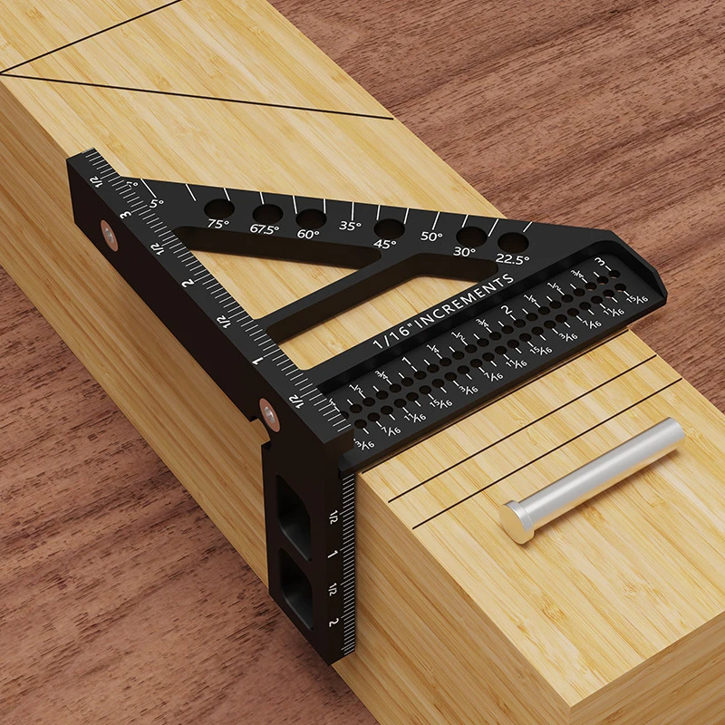 3D-Multi-Angle-Woodworking-Square-Protractor-Aluminum-Alloy-Miter ...