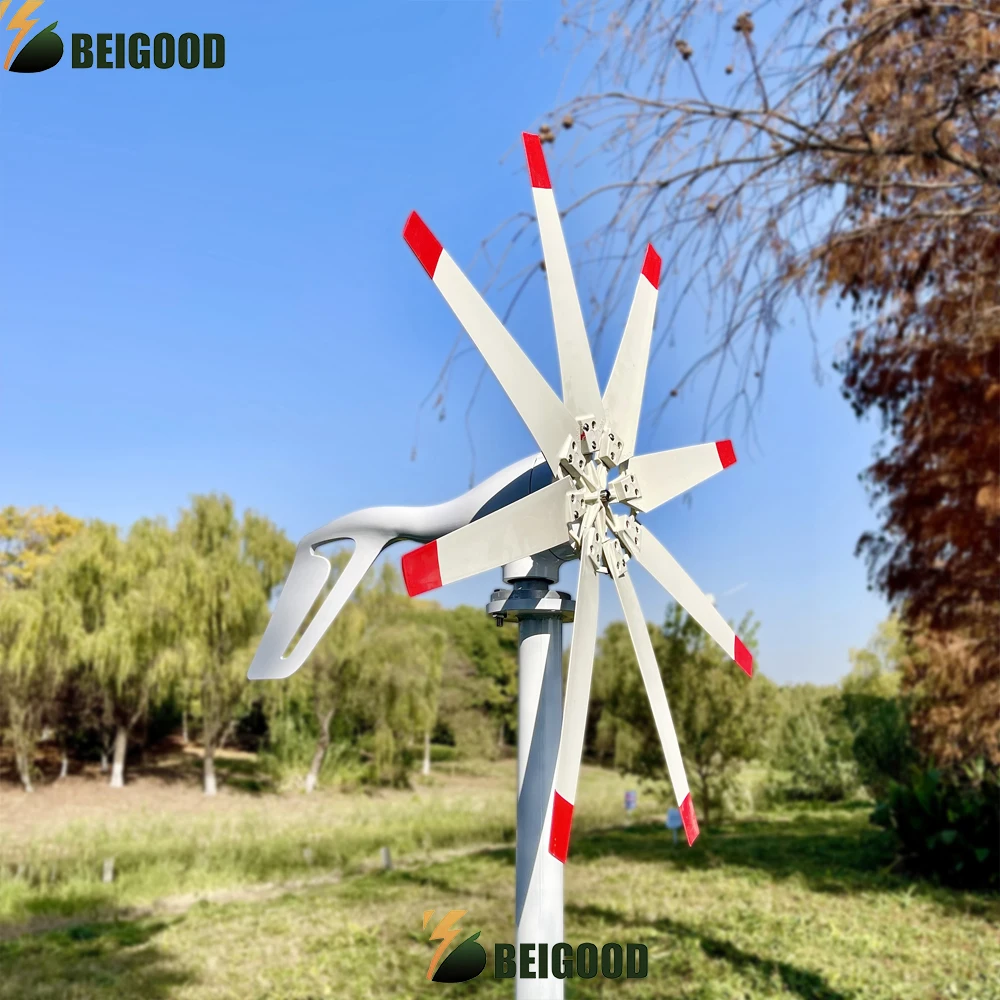 Home-3KW-Wind-Power-Generator-3000W-12V-24V-48V-Horizontal-Wind-Turbine ...