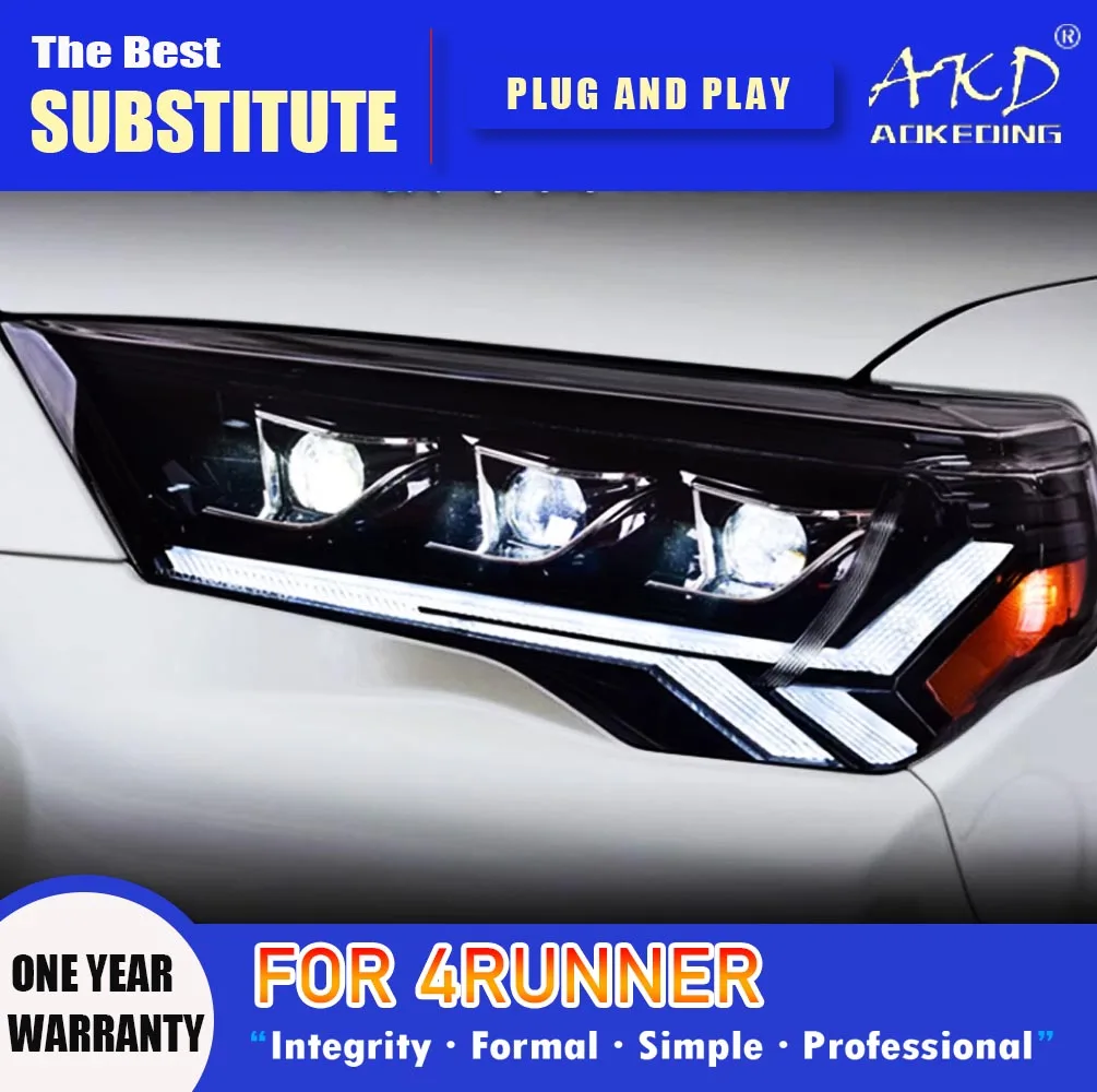 AKD Head Lamp for Toyota 4Runner LED Headlight 2013-2021 Headlights ...