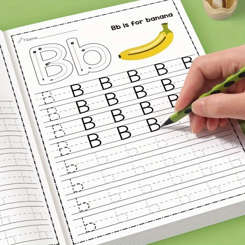 Pen Control Training 32 Pages English Beginner 26 Alphabet Handwriting ...