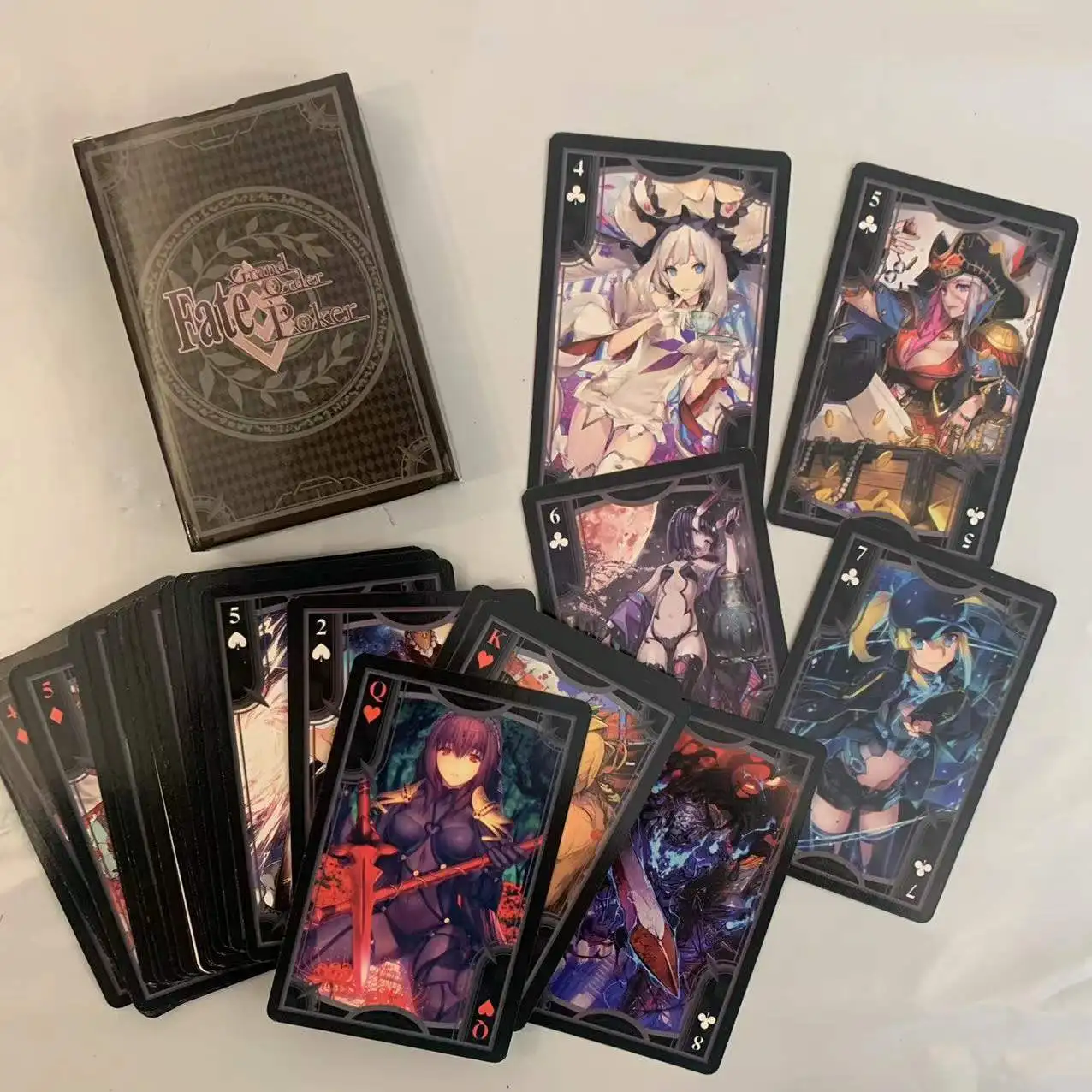 54pcs-Boxed-New-Anime-Fate-GO-figure-model-toys-Poker-Card-cos-props ...